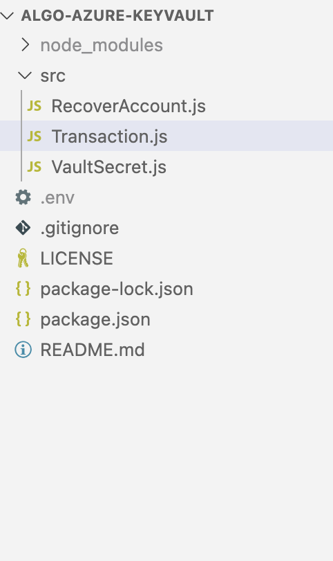 Using Azure Key Vault For Wallet Transactions Using Javascript Algorand Developer Portal